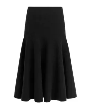 Alaïa Cashmere Flared Skirt