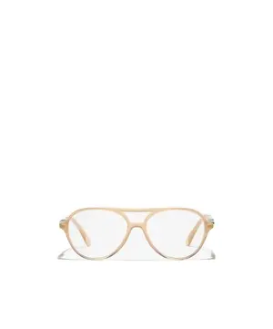 Chanel Pilot's Glasses - Beige