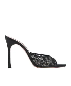 Amina Muaddi Alexa Lace 95 High-heeled Sandals