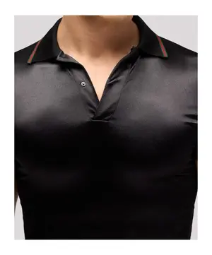 Gucci Web Trim Polo Shirt