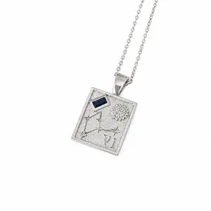 CIER Virgo Zodiac Necklace - Silver