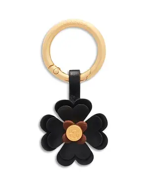 Gerard Darel Trefle Leather Bag Charm - Blacktan
