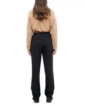 Gerard Darel Mili Midi Rise Straight Leg Pants - Brown