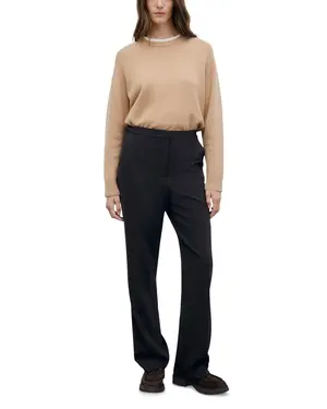 Gerard Darel Mili Midi Rise Straight Leg Pants - Brown