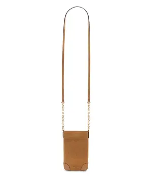 Gerard Darel Charlotte Suede Phone Crossbody - Wheat