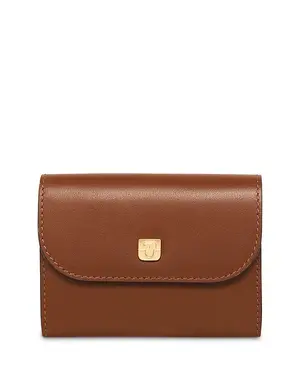 Gerard Darel Xs Leather Snap Wallet - Cognac