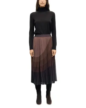 Gerard Darel Taryn Pleated Midi Skirt