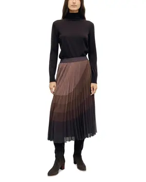 Gerard Darel Taryn Pleated Midi Skirt