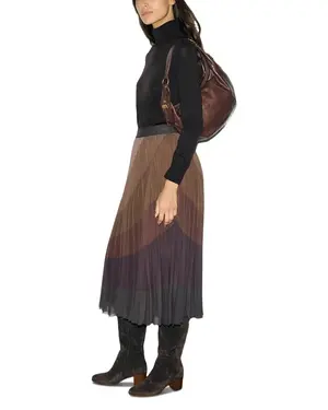 Gerard Darel Taryn Pleated Midi Skirt