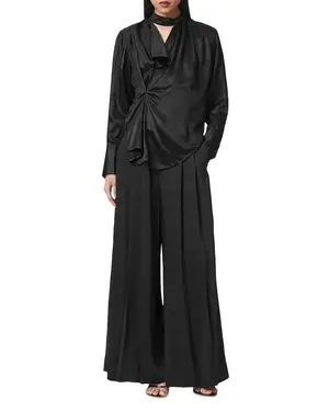 ALLSAINTS Zellie Gathered Asymmetric Top