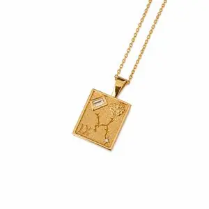 CIER Sagittarius Zodiac Necklace - Gold