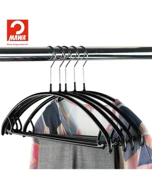 MAWA Euro Grip Clothing Hanger, Model 42u, Set Of 5