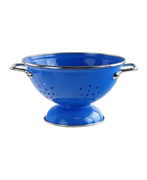 CALYPSO BASIC Power Coated Steel Berry Colander, 1 Quart - Azure