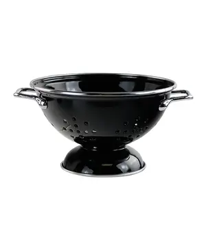 CALYPSO BASIC Power Coated Steel Berry Colander, 1 Quart - Black