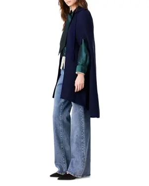 Maje Mapina Wool Long Cape Cardigan