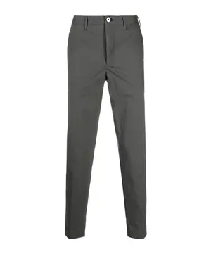 Incotex Slim-cut Chino Trousers - Black