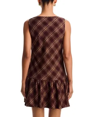 Aqua Drop Waist Sleeveless Mini Dress Exclusive