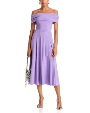Norma Kamali Sleeveless Cowl Neck Hooded Flared Dress