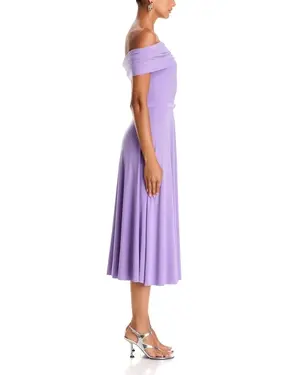 Norma Kamali Sleeveless Cowl Neck Hooded Flared Dress