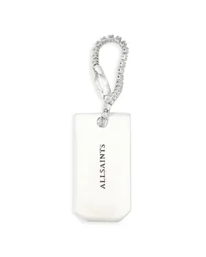 ALLSAINTS Phoebe Signature Dog Tag Pendant Necklace, 16-18