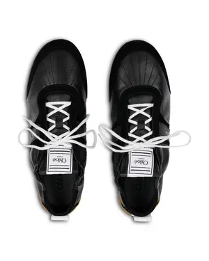 Chloé Kick Leather & Suede Sneakers