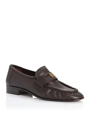 Chloé Letti Leather Loafers - Chocolate