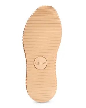 Chloé Nama Shearling Platform Sneakers - Authentic