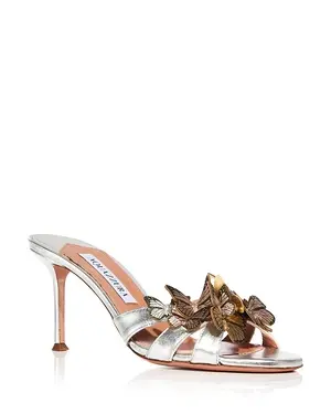 AQUAZZURA Papillon 75 Mules