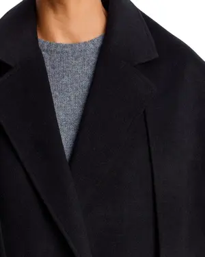 Aqua Oversized Removable Scarf Coat Exclusive