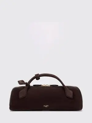 Alaïa Le Teckel Suede Sheepskin Handbag With Double Handle