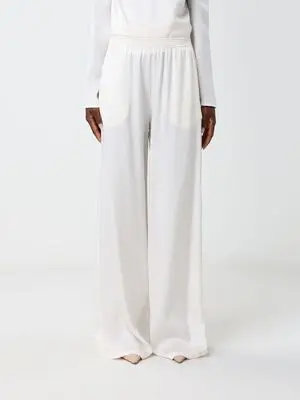 Fabiana Filippi High-waisted Wide-leg Palazzo Trousers With Elastic Waistband - Yellow