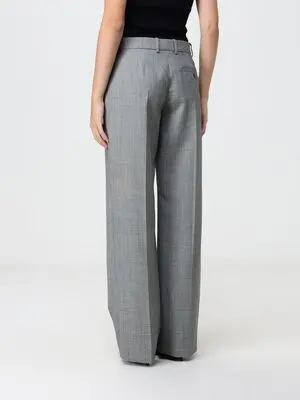 Alexander McQueen Tailored Wide-leg Wool Trousers With Off-center Closure