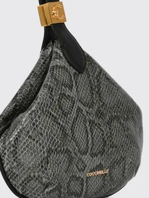 COCCINELLE Python-print Leather Mini Handbag With Wrist Strap
