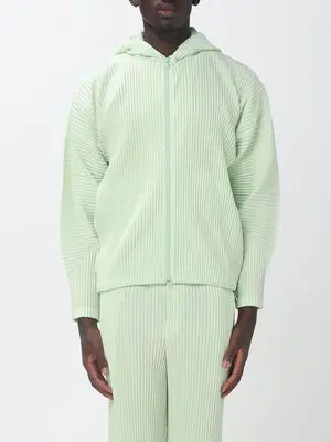 Issey Miyake Pleated Crêpe Homme Plissé Zip-up Hoodie - Green
