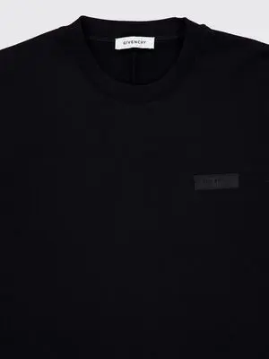 Givenchy Relaxed-fit Cotton Crewneck Sweatshirt With Tonal Logo - Black