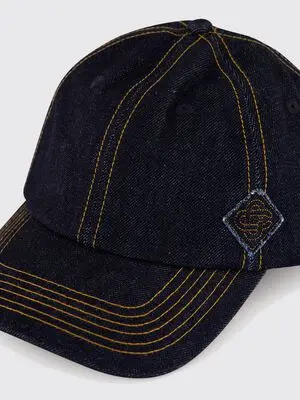 Casablanca Cotton Baseball Cap With Embroidered Logo And Adjustable Strap - Blue