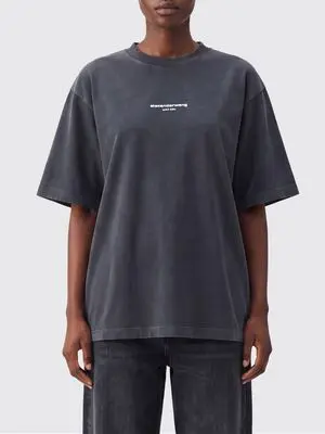 Alexander Wang Relaxed Fit Cotton T-shirt With Contrast Logo