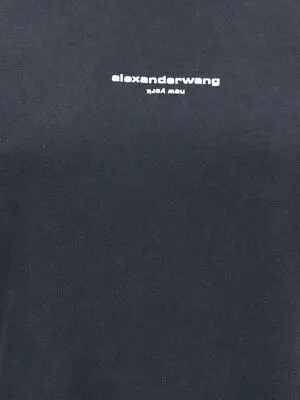 Alexander Wang Relaxed Fit Cotton T-shirt With Contrast Logo