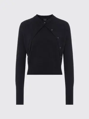 Pinko Pure Wool Crewneck Jumper With Long Sleeves And Ribbed Trim - Black
