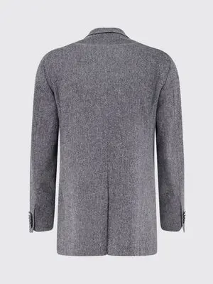 Tagliatore Double-breasted Virgin Wool And Cashmere Blazer With Peak Lapels