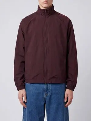 Y3 Nylon Bomber Jacket With High Neck And Zip Closure