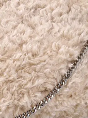 Stella McCartney Falabella Vegan Shearling Handbag With Double Handle