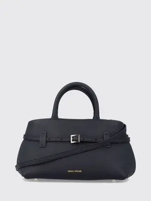 Manu Atelier Le Cambon 25 Handbag In Grained Calf Leather With Double Handle