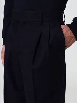 Drole De Monsieur Pleated Tailored Trousers In A Virgin Wool Blend