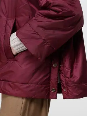 Max Mara Hooded Water-repellent Short Down Jacket With Camel Filling