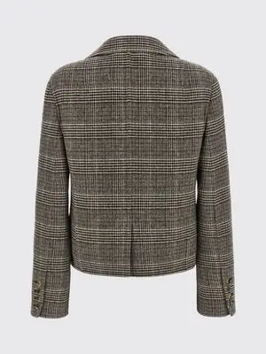 Ermanno Scervino Single-breasted Tartan Wool Blazer