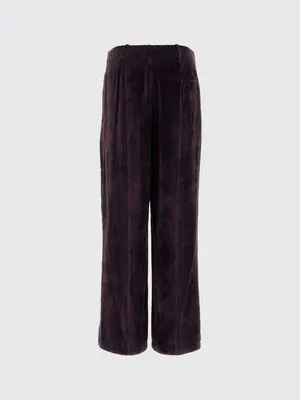 Giorgio Armani Ribbed Viscose Velvet Wide-leg Trousers