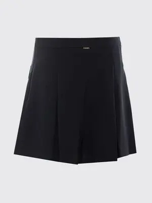 TWINSET High-waisted Crêpe Shorts With Pleats And Flap Pockets