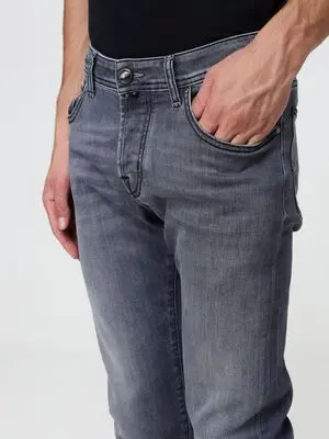 Jacob Cohen Slim Fit Jeans In Cotton Denim With Mid-rise Waist And Five Pockets