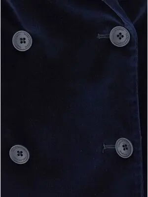 Tagliatore Double-breasted Wool And Cashmere Velvet Blazer With Peak Lapels